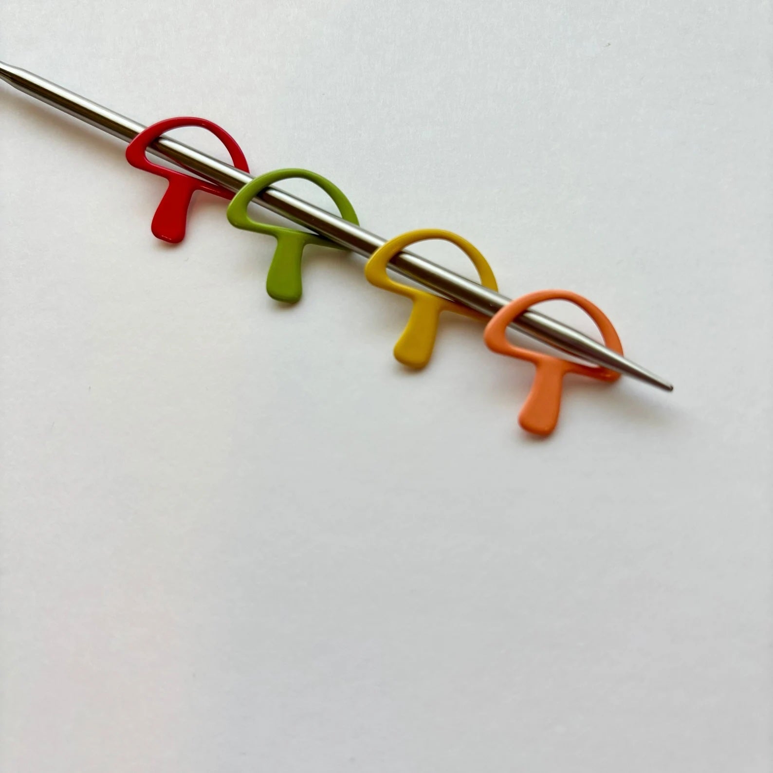 Mushrooms Stitch Marker Set (Comma Craft Co) | The Village Knittery